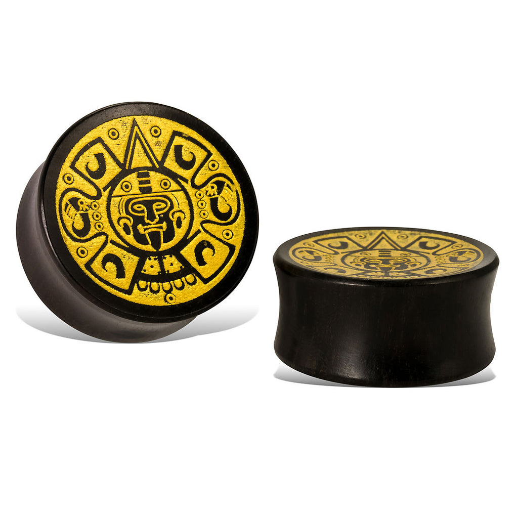 Aztec Plugs - Wood – Coco Loco Jewelry